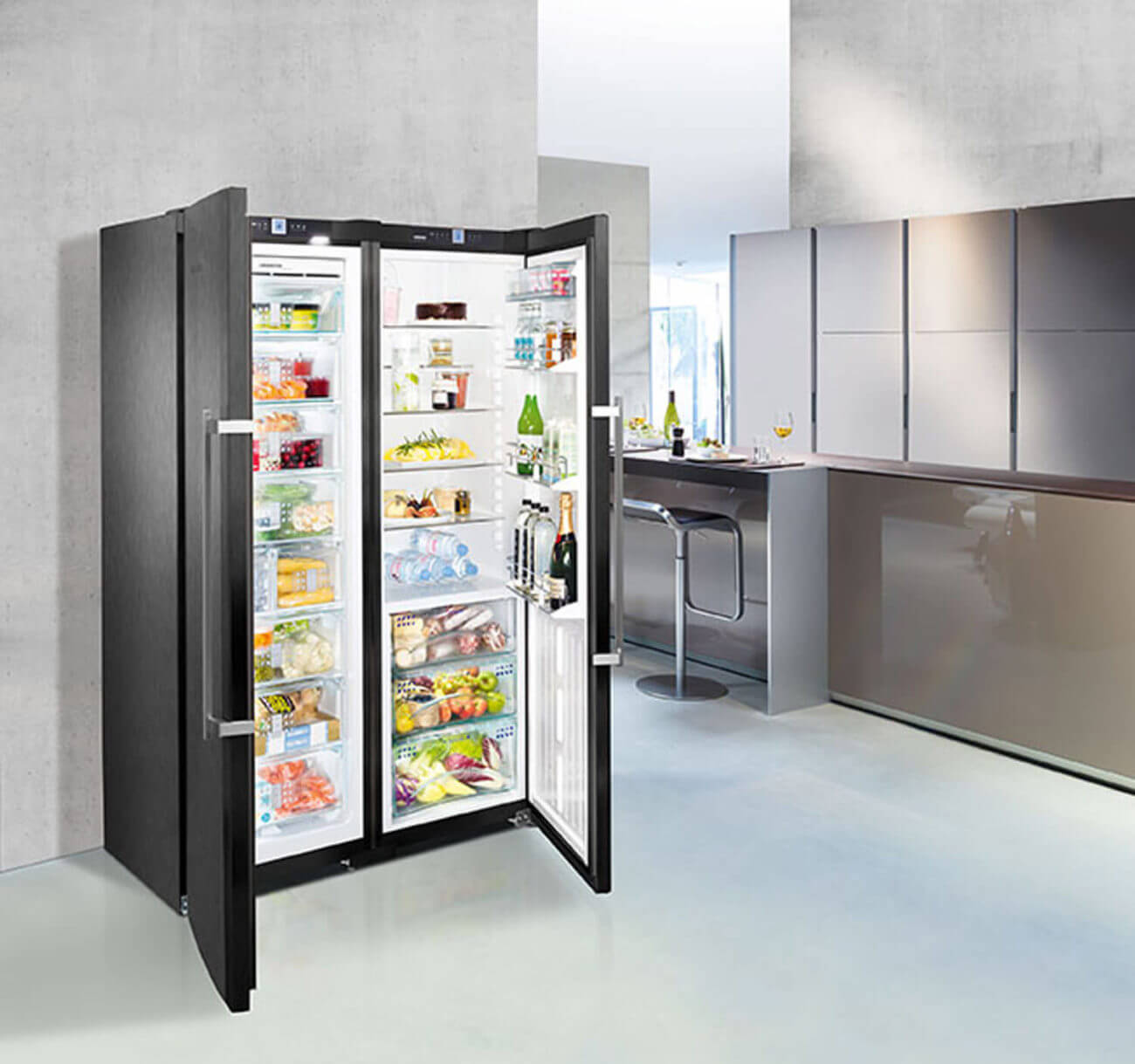 Stilvolle Kuehlschrank Side By Side Oder Normal Bilderbrend4226