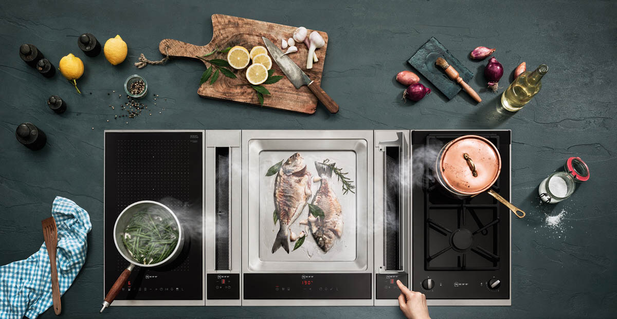 Die Kombi macht's: Neff Domino Kochfeld für Gas, Induktion, Grill ...